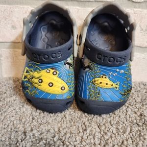 CROCS | Shoes | Crocs Submarine Ocean Blue Toddler Slip On Waterproof ...